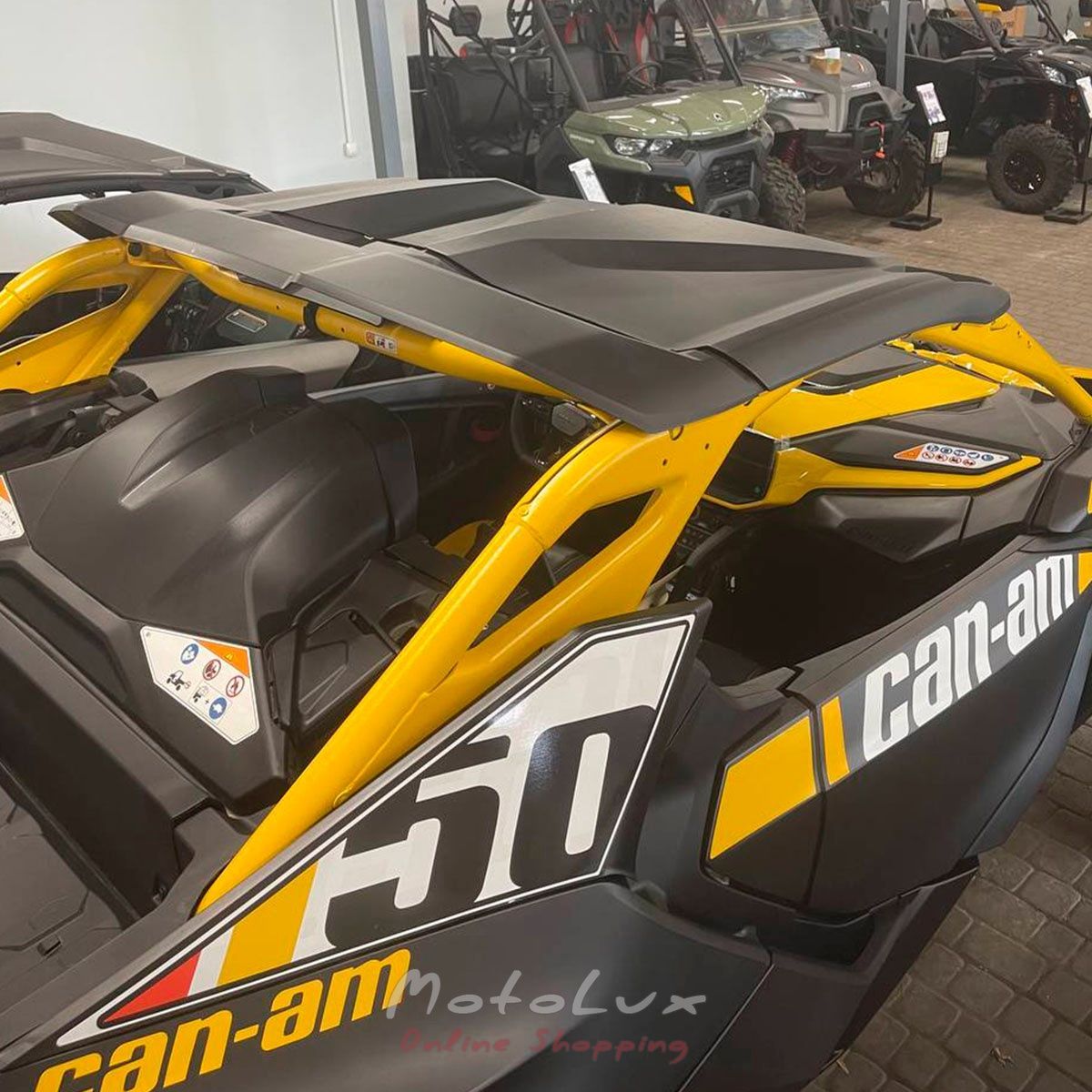 ATV BRP Maverick R X RS 999T DCT SAS, Carbon Black & Neo Yellow, 2024 ...